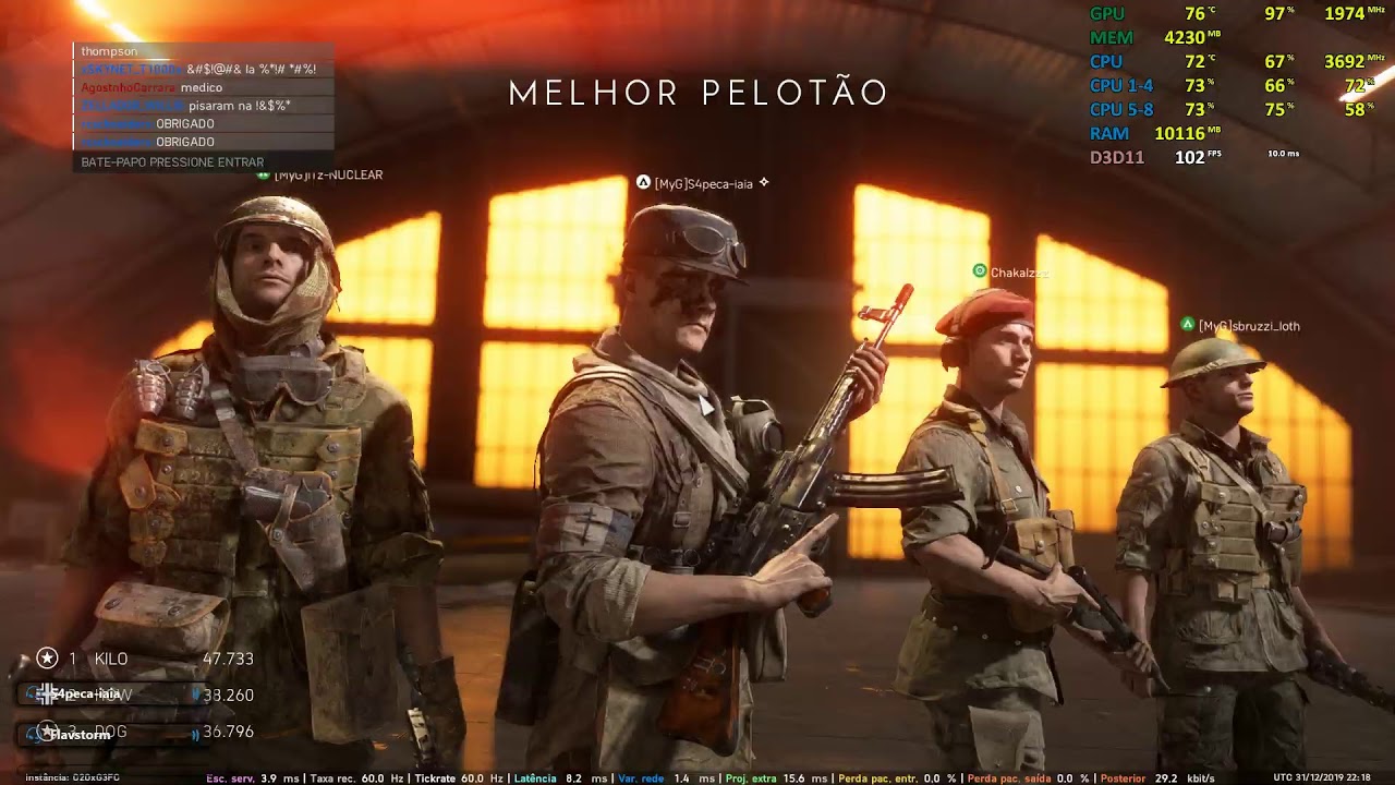 BFV Live 2020 PC ULTRA - GTX 1070 I7 3770 16 GB - YouTube