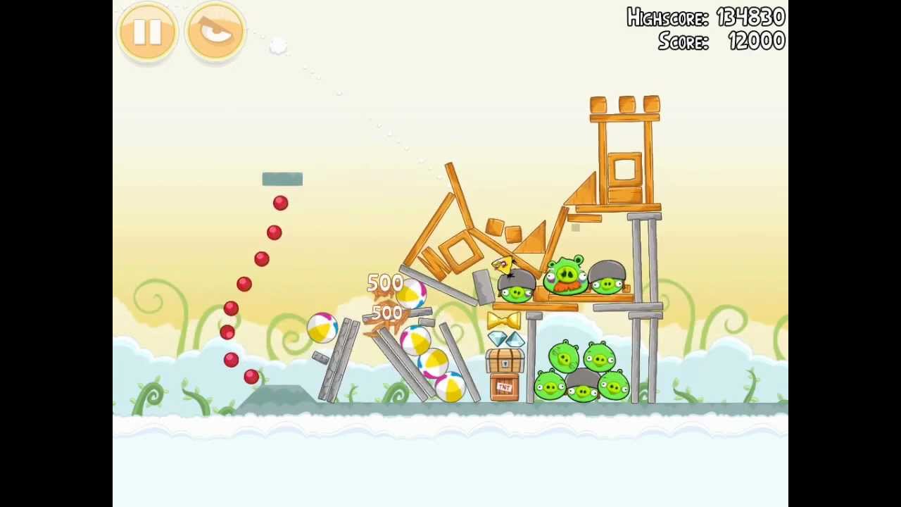 Angry Birds Danger Above 8-3 Walkthrough 3 Star - YouTube