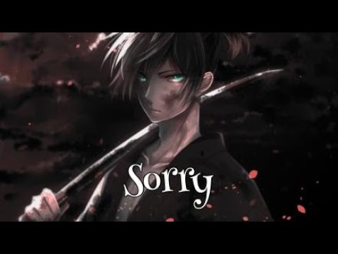 nightcore - Sorry - lyrics - YouTube
