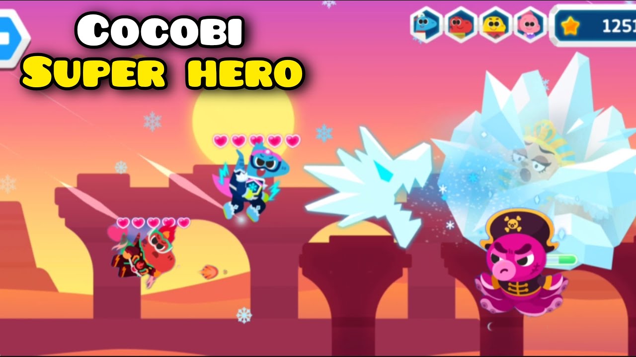 Cocobi Super Hero! Fire Hero Jack and Ice Hero Bell vs Bosses - YouTube
