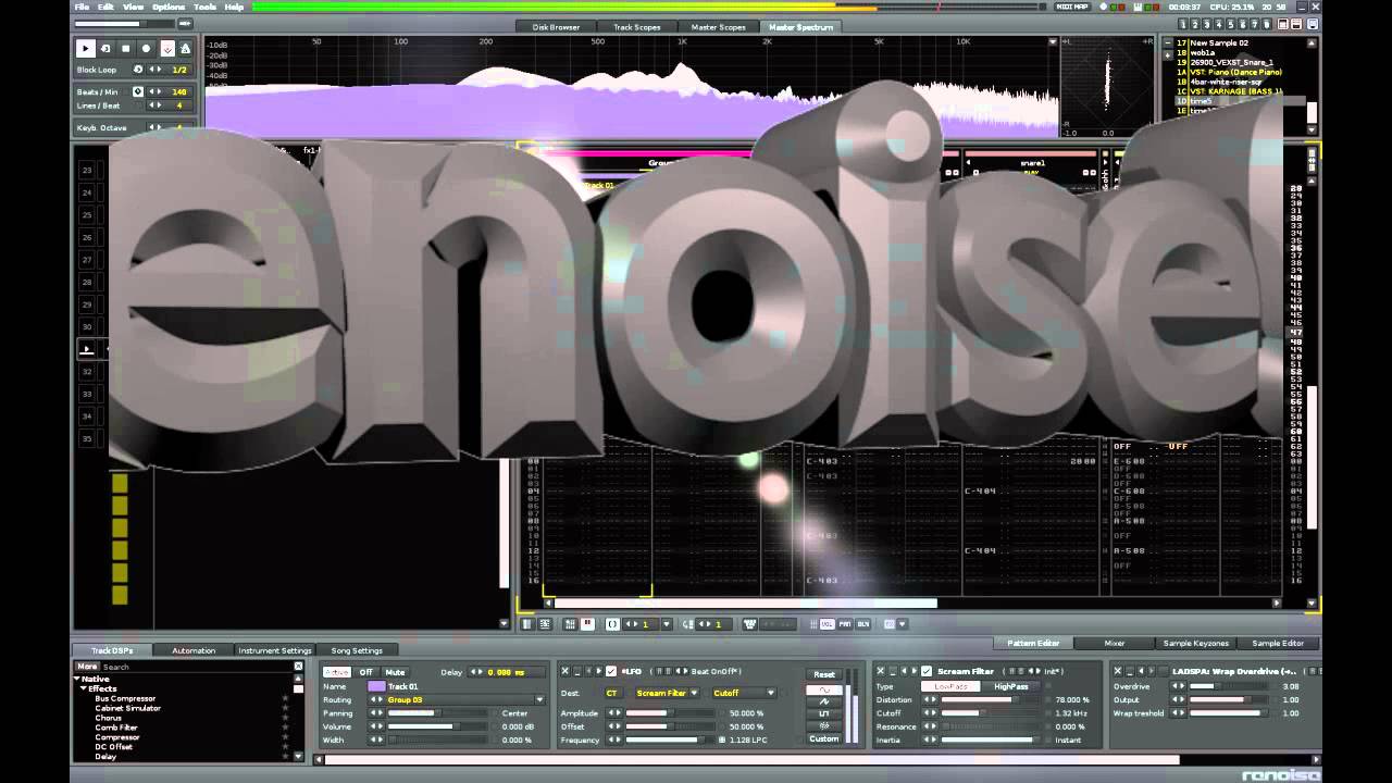 My 1st song using Renoise on linux - YouTube