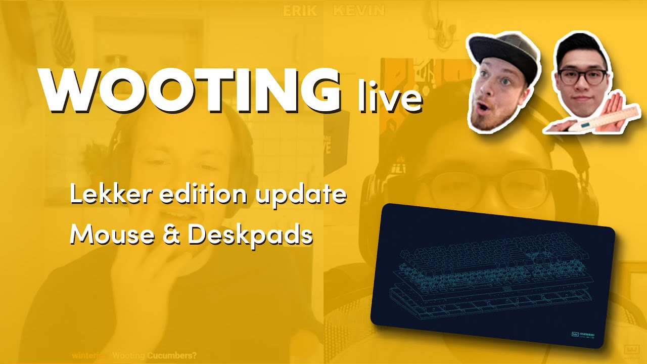 Wooting live - Quick update: Lekker Edition, Wooting deskpad & mousepad ...