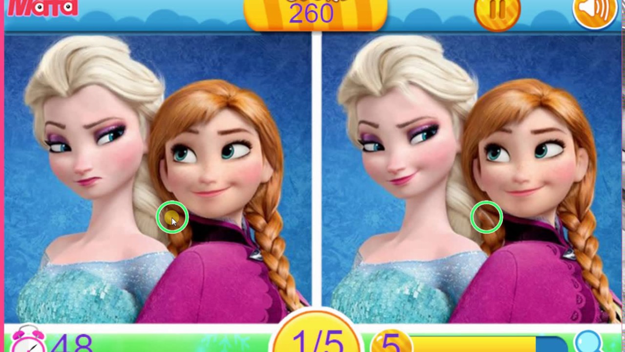 Disney Frozen Games - Frozen Differences - Baby Differences Games for ...