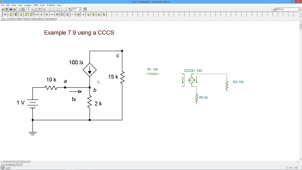 DC Electrical Circuit Analysis: Dependent Sources, TINA Sim - YouTube