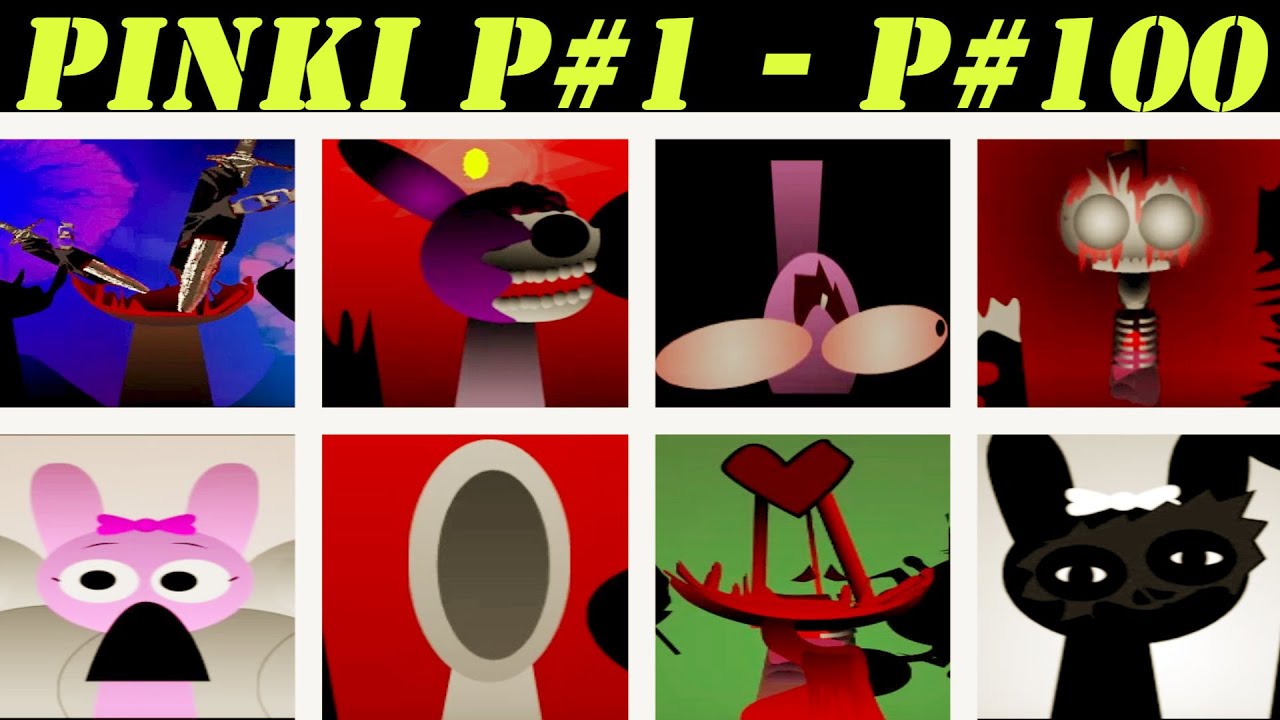 PINKI (PINK) in incredibox sprunki phase 1 vs phase 2 vs phase 3 vs ...