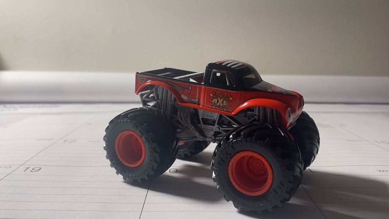 Spin Master Monster Jam Mix 29 Axe Unboxing and Review - YouTube