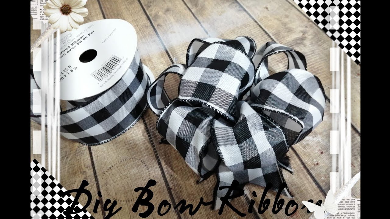 How to Make aBow from Wired Ribbons|Easy Diy Gift Bow - YouTube