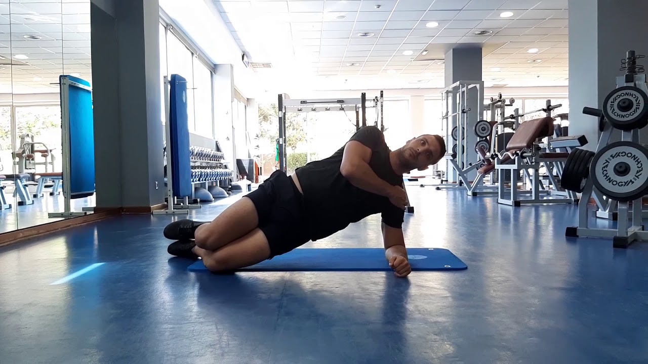 Plancha lateral de rodillas - YouTube
