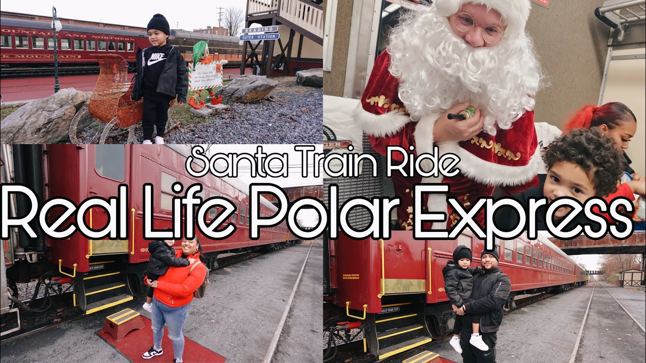 REAL POLAR EXPRESS | SANTA TRAIN RIDE | Vlogmas Day 11 - YouTube