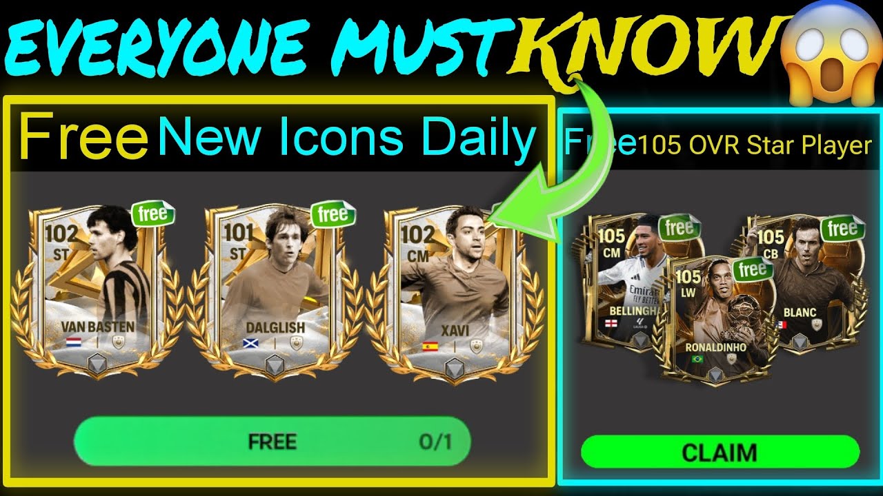 How to Get Free 102 OVR Icon Daily & Black Friday Guide | FC Mobile ...