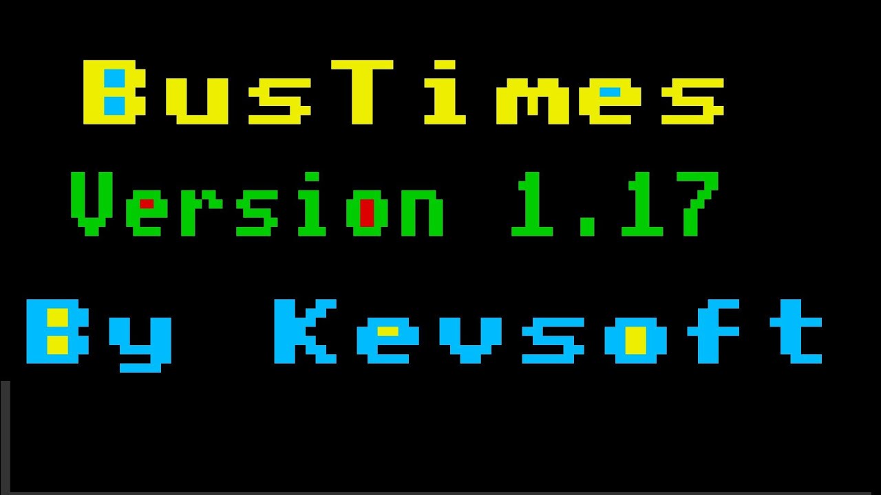 BusTimes Version 1.17 Release - YouTube