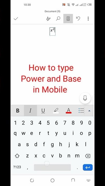How to type Number with Base and Power in Mobile - YouTube