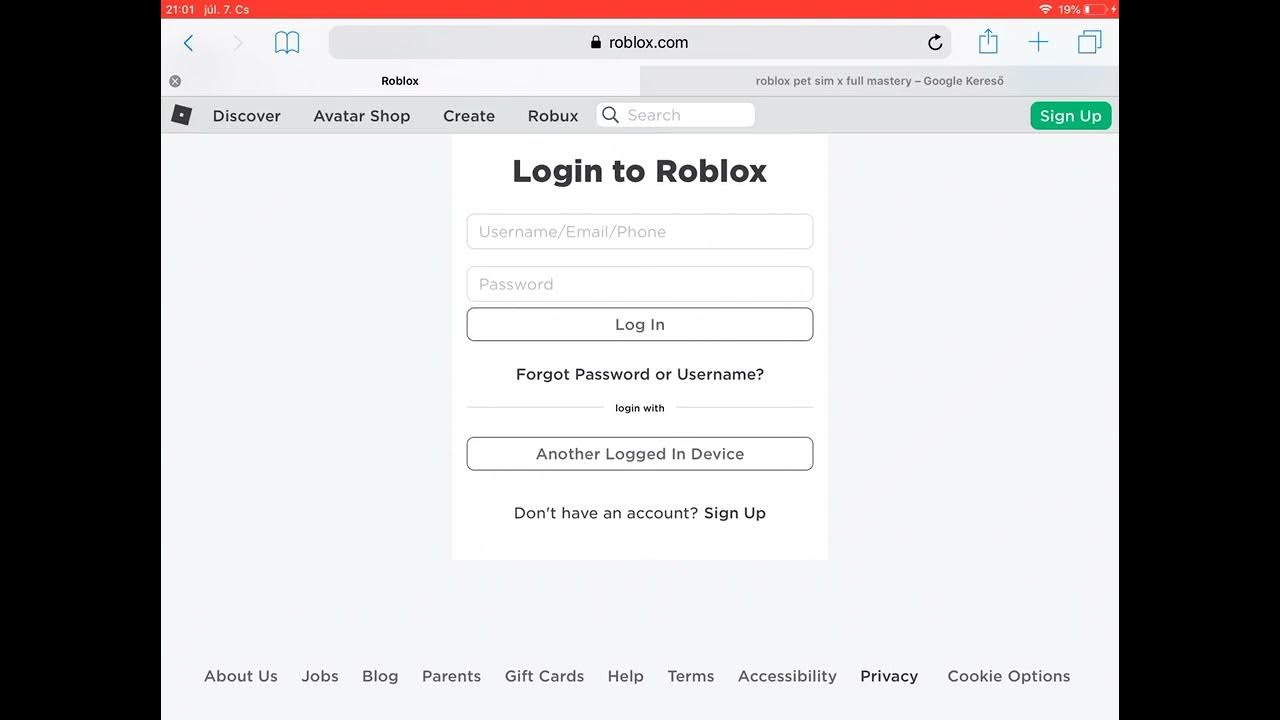 Roblox Quick log in tutorial - YouTube