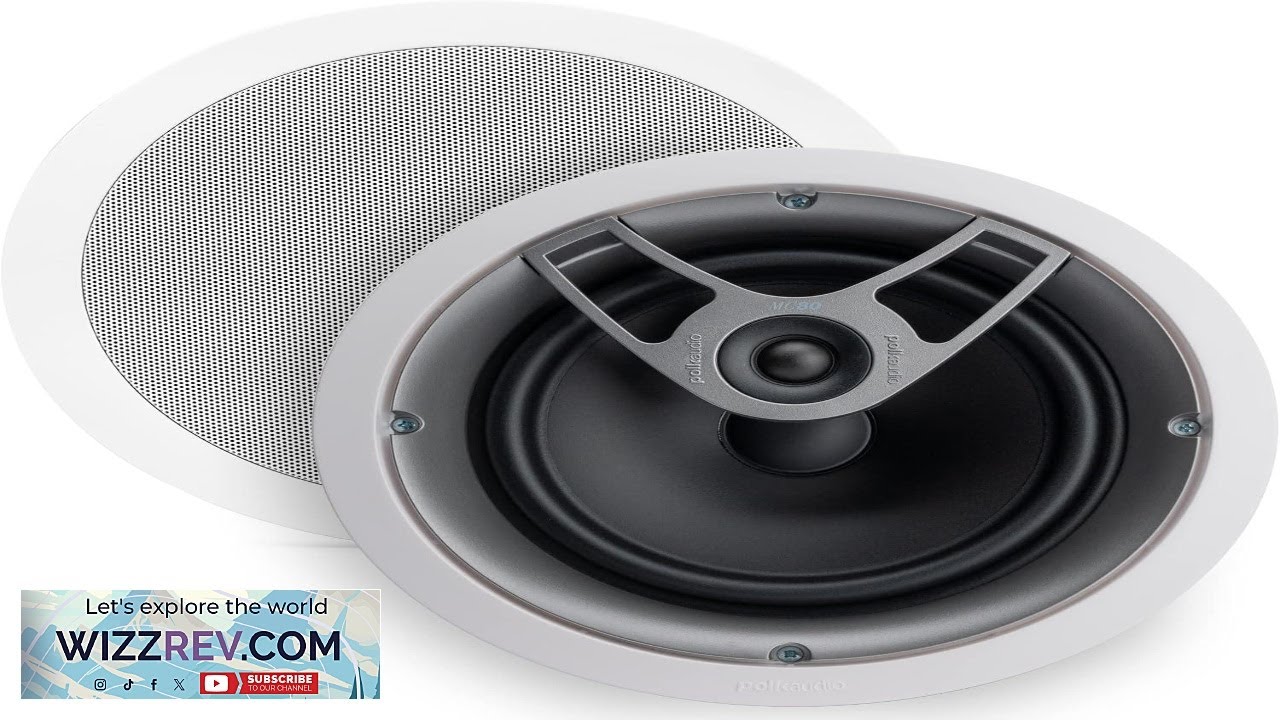 Polk Audio MC80 2 Way in Ceiling 8" Speaker (Single) Dynamic Built in ...