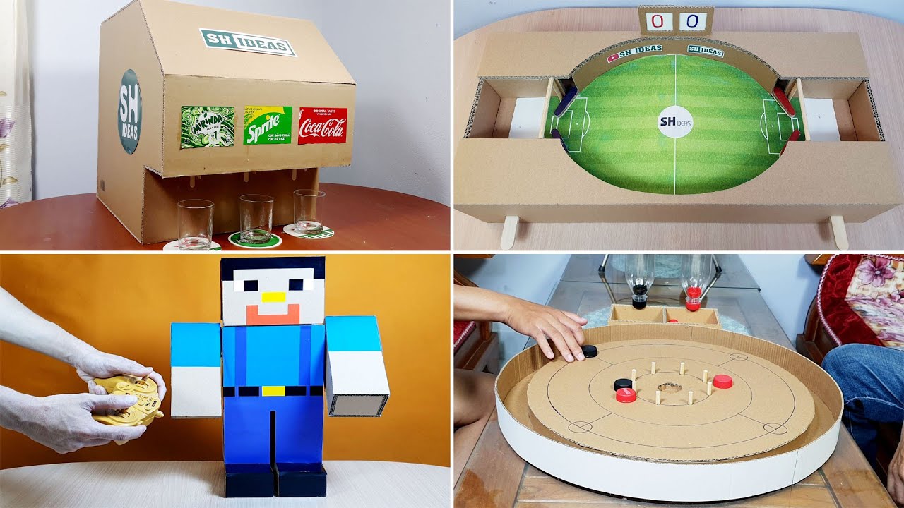 TOP 5 Inventions From Cardboard - YouTube