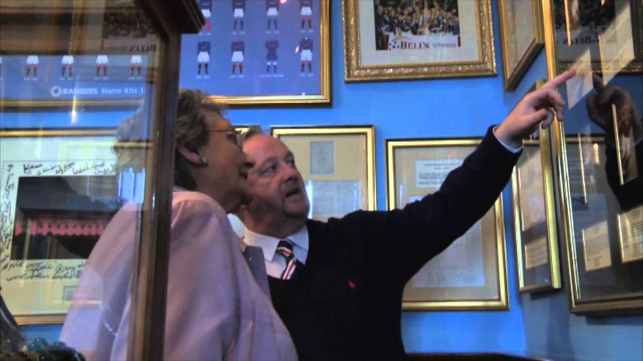 Dougie Gray's Daughter Visits Ibrox - YouTube