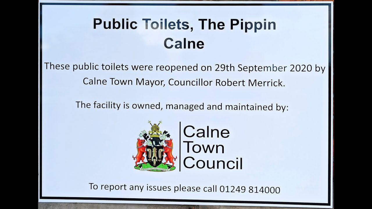 Calne Toilets Opened, 29 September 2020 - YouTube