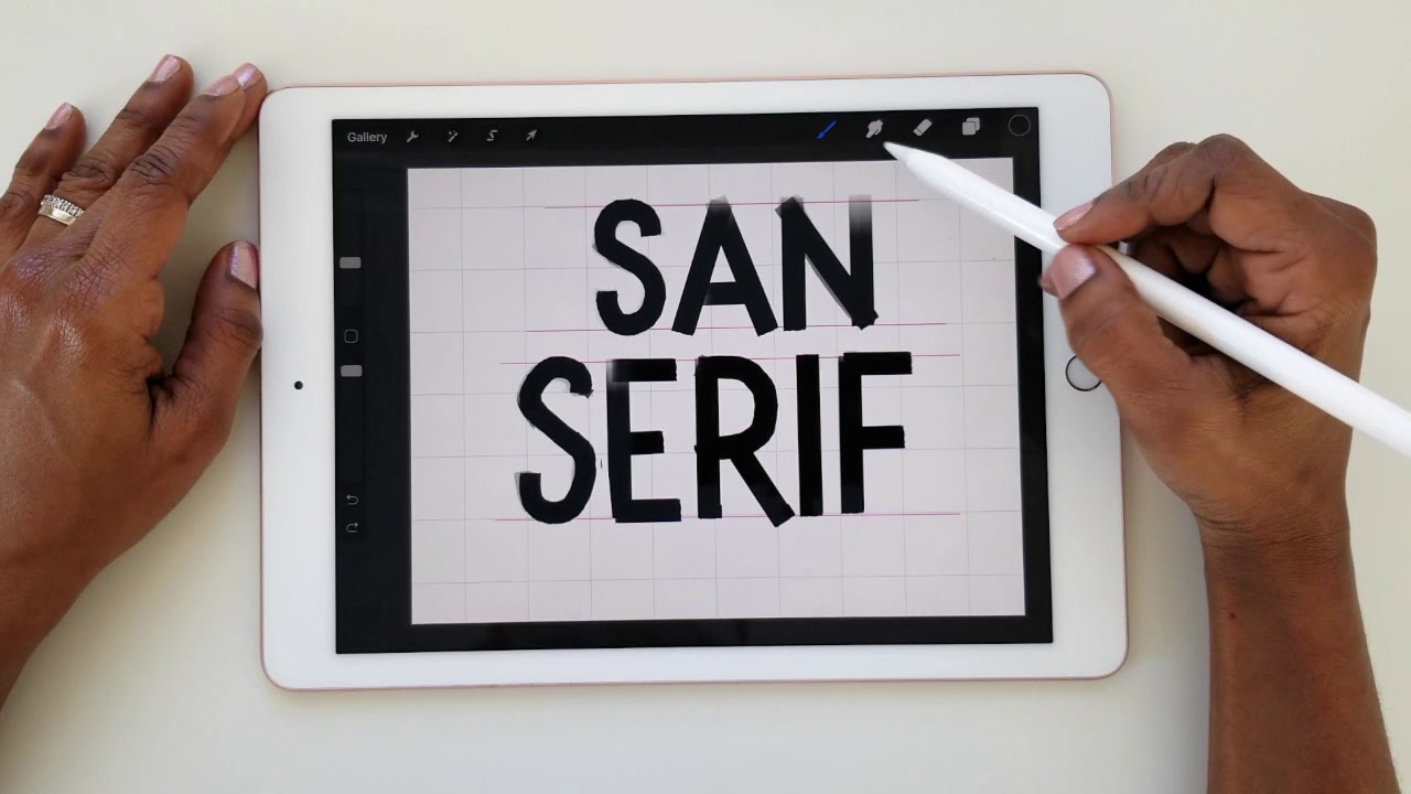 How To Draw A Basic San Serif
