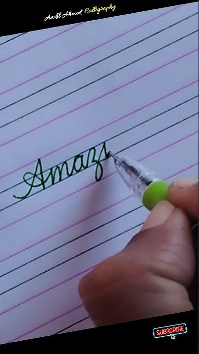 write Amazing in cursive | cursive handwriting practice for beginners # ...