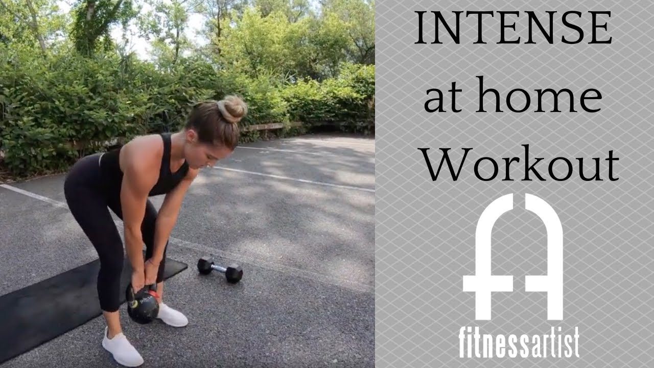 INTENSE at home workout - YouTube
