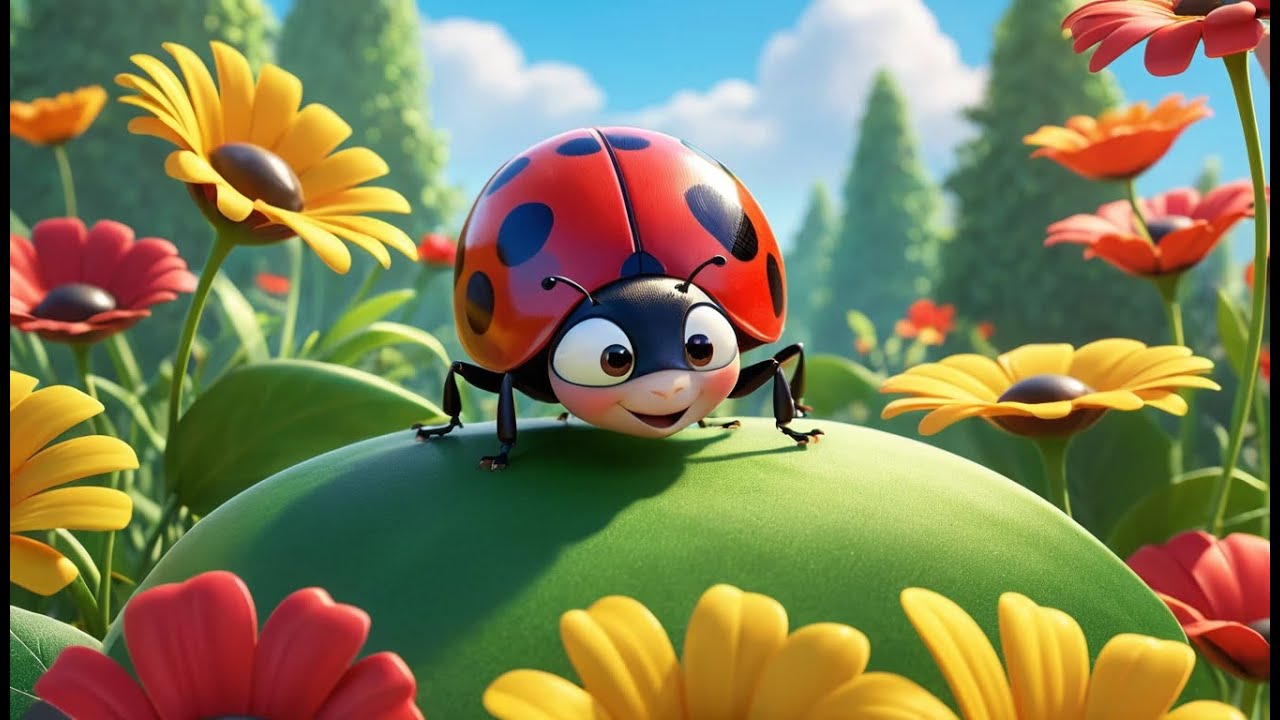 Itsy Bitsy Ladybug | Cute Bug Song for Kids | Fun Nursery Rhyme for ...