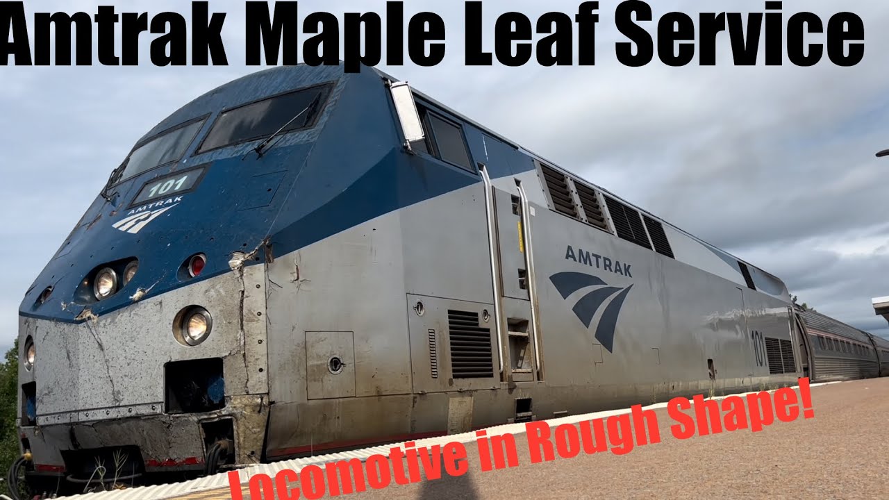 Quick Trip on a Beat Up Amtrak Train. Maple Leaf #63 NYC/TORONTO|I ride ...