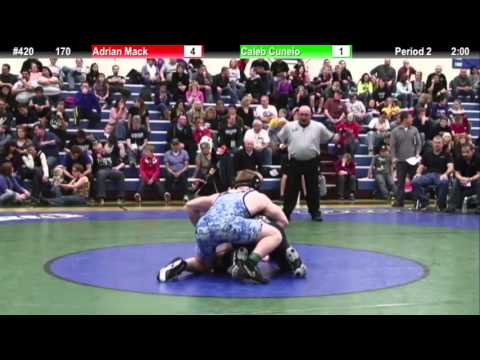 170 LBS 1st Adrian Mack Discovery Canyon vs Caleb Cuneio Air Academy ...