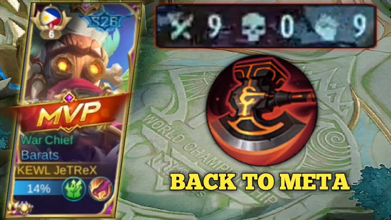 AUTO MVP!! WAR AXE BACK TO META | BARATS CORE BEST BUILD 2023 | MLBB🦖 ...