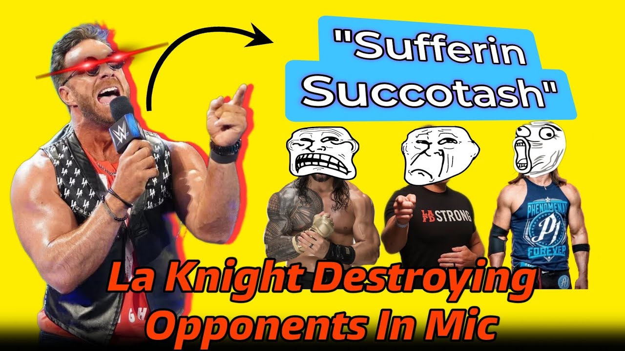 LA Knight Being Savage in the Mic For 3 Minutes Straight | La Knight ...