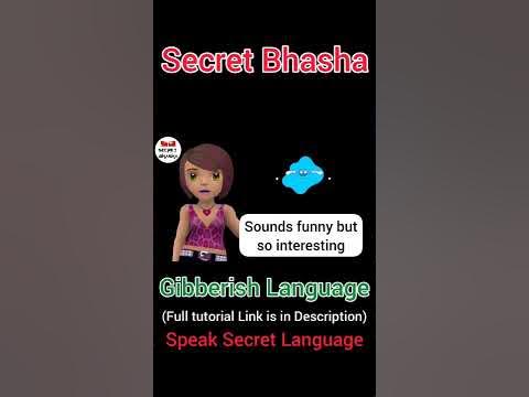 How To Speak Gibberish -secret Language || The Secret Code Language For 