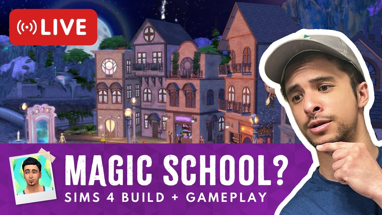 Renovating My Sims 4 MAGIC School! - YouTube