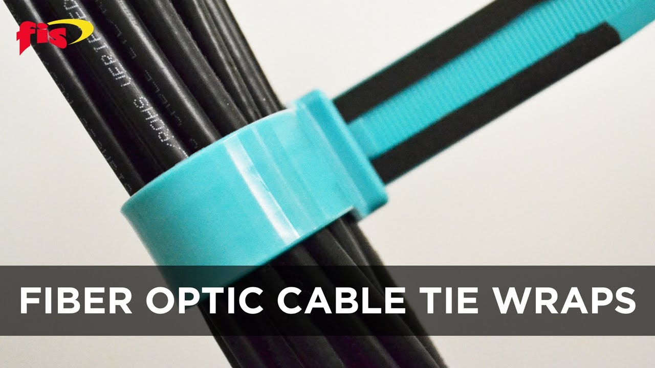 FIS Fiber Optic Cable Tie Wraps - YouTube