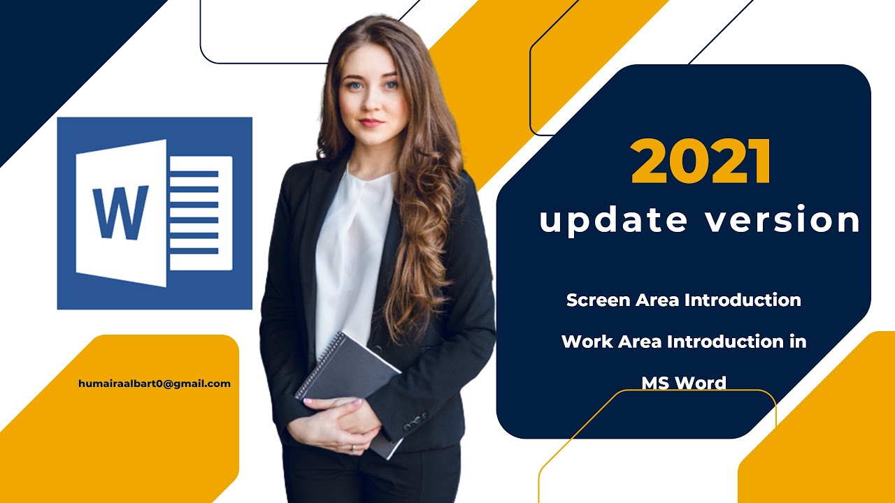MS Word 2021 Screen Area Introduction | Work Area Introduction | MS Office 2021 Tutorial By ...