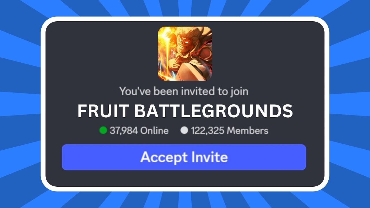 How to Join Fruit Battlegrounds Discord Server - YouTube