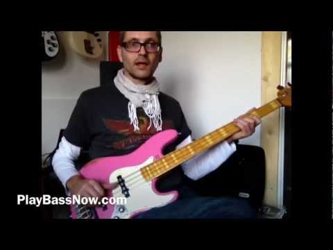 Bass lesson - fast solo lines with open strings - YouTube