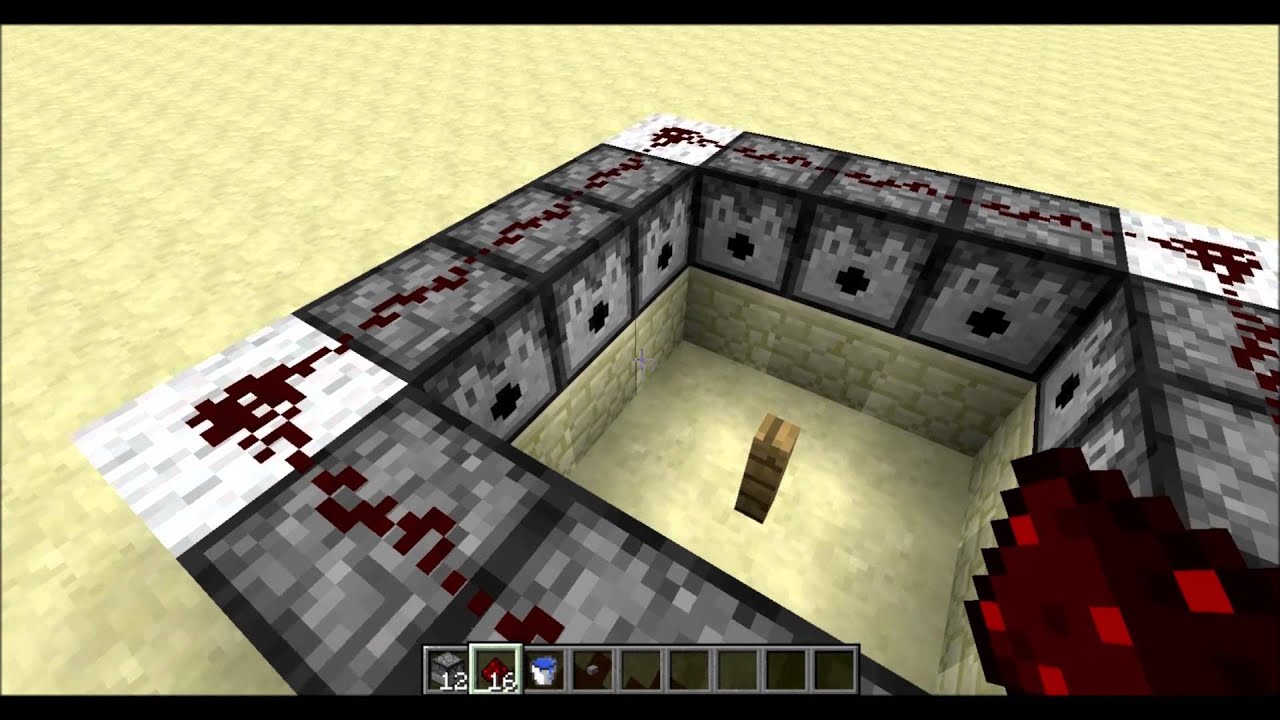 Minecraft Player Cannon Tutorial Trampoline Like - YouTube