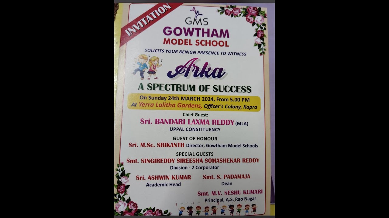 Gowtham Model school || Annual Day 2024 | Live - YouTube