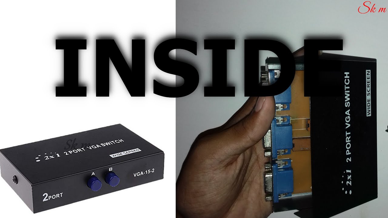 2 port vga switch inside - YouTube