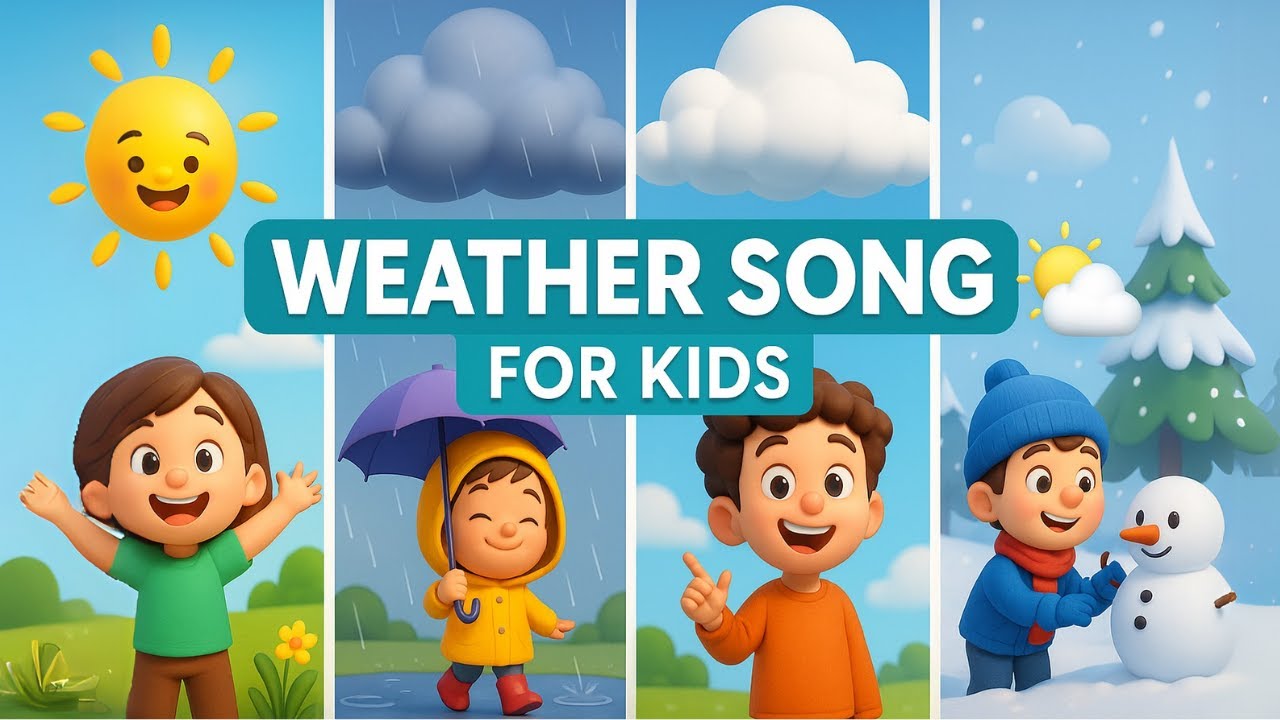 Weather Song for Kids | Learn Sun, Rain, Snow & More | Tiny Beats - YouTube