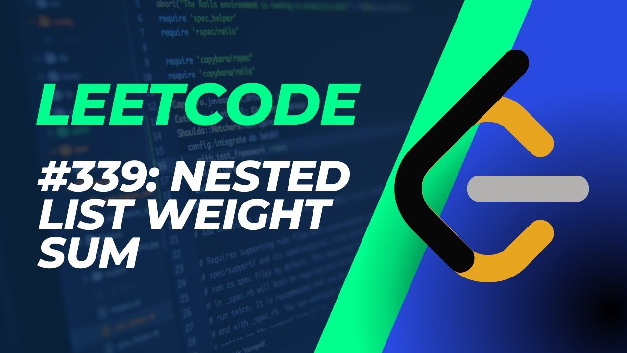 Leetcode 339 Medium Nested List Weight Sum Python Youtube 2056
