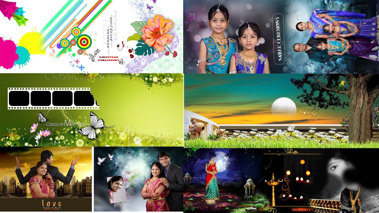 PSD Creations 30 Backgrounds |Album Design | 12x36 Album Psd Album ...