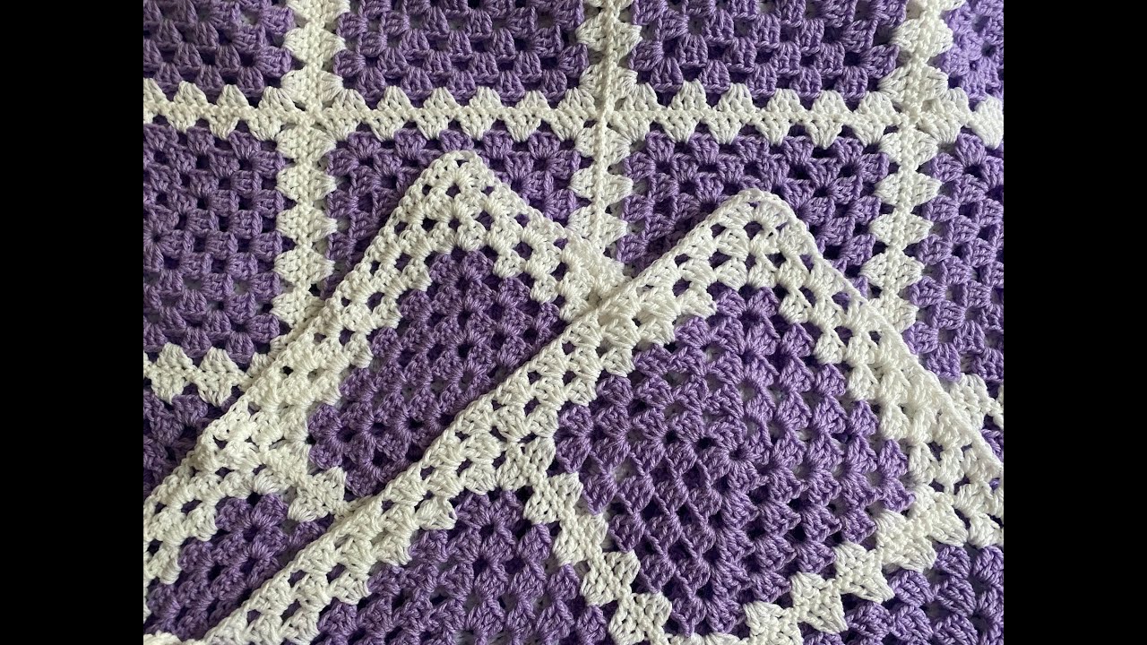 Crochet Granny Square Border at Stephanie Kingston blog