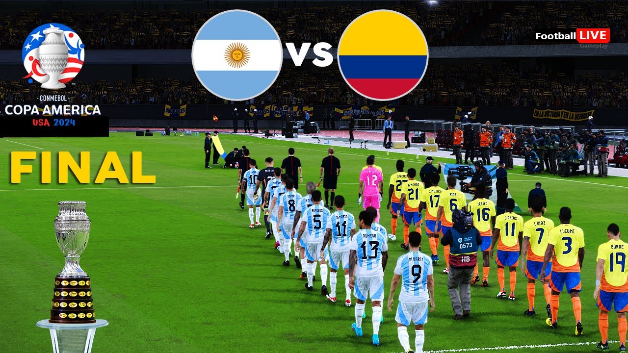 Argentina vs Colombia - Final Copa America 2024 USA - Full Match All ...