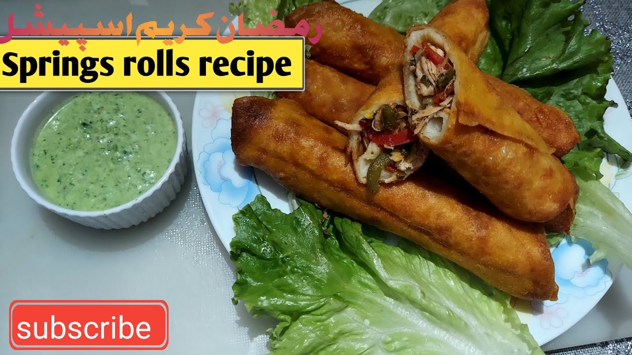 Best chicken springs roll recipe || Easy to make springs roll recipe || perfect chicken springs ...