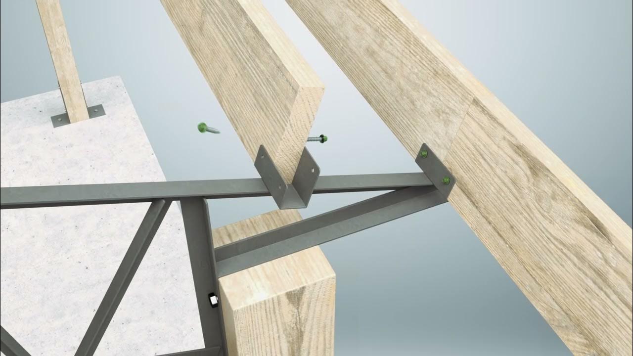 How to Attach Purlins to Steel Trusses - YouTube
