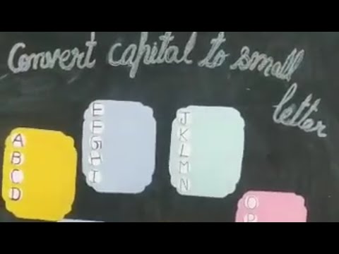 English Activity: Convert Capital to Small Letter, Class: KG - YouTube