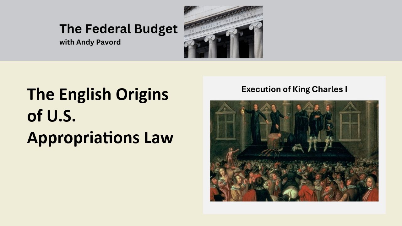 The English Origins of U S Appropriations Law - YouTube