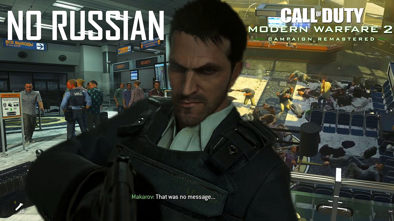 No Russian Airport Shootout- Call of Duty modern warfare 2 campaign ...