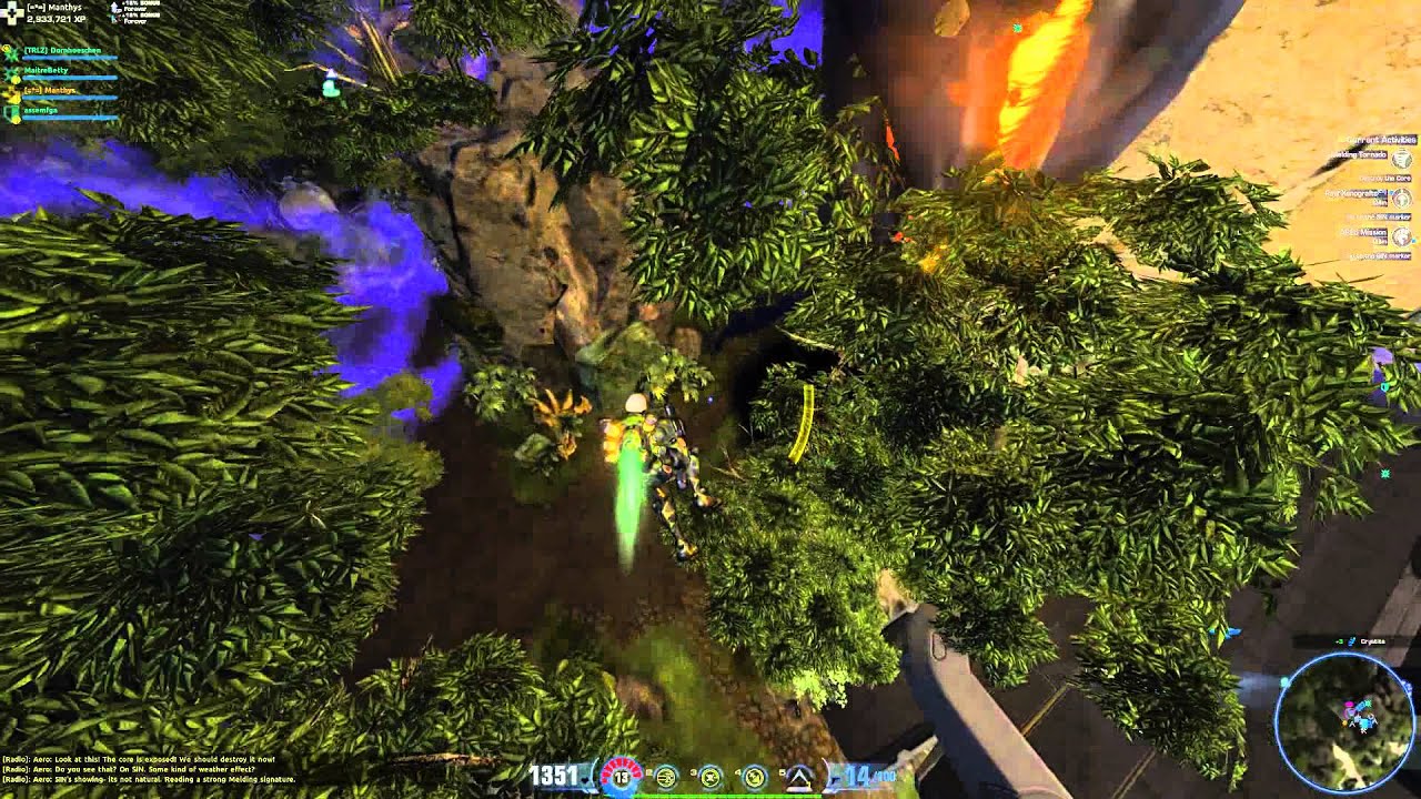 Firefall - Stumbling upon a Melding tornado - YouTube