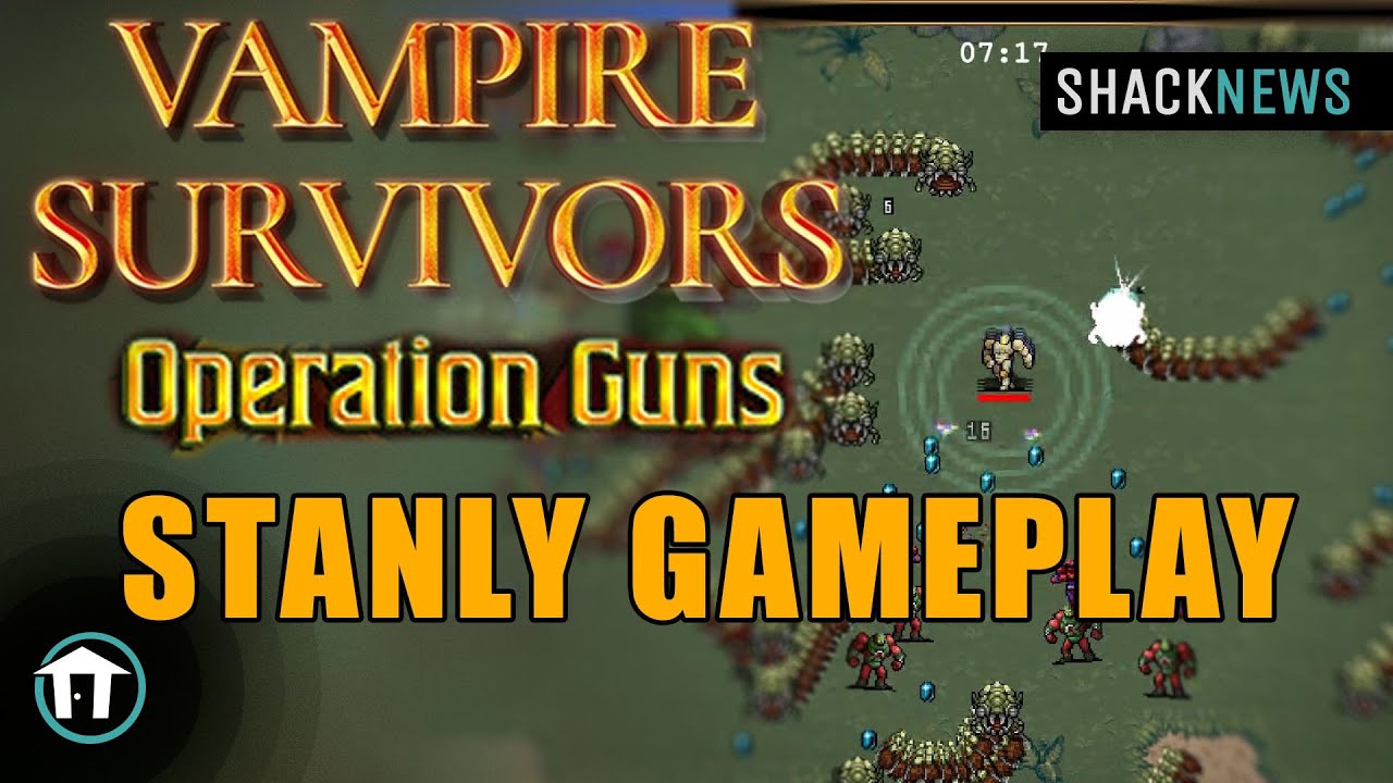Vampire Survivors: Operation Guns DLC - Stanley Gameplay - YouTube
